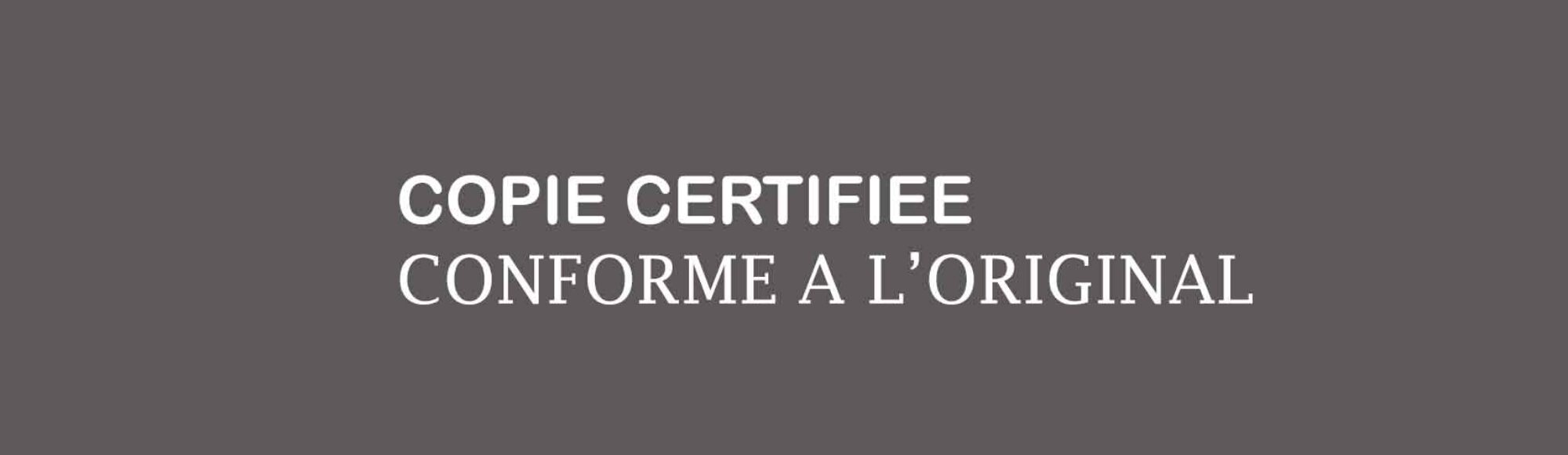 Copie conforme et législation de signature - Seine-Port (77)